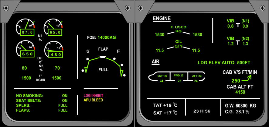 Engine And Warning Display Upper Ecam Flybywire Simul - vrogue.co